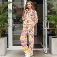 Xoenoiee Colorful Tulip Flower Print Sweatsuit Tracksuit Womens 2 Piece ...
