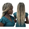 6X Pre-Stretched Professional Braiding Hair 100% Kanekalon Hot Water ...