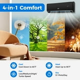 Costway 12000 BTU Wifi Enabled Mini Split Air Conditioner & Heater with ...