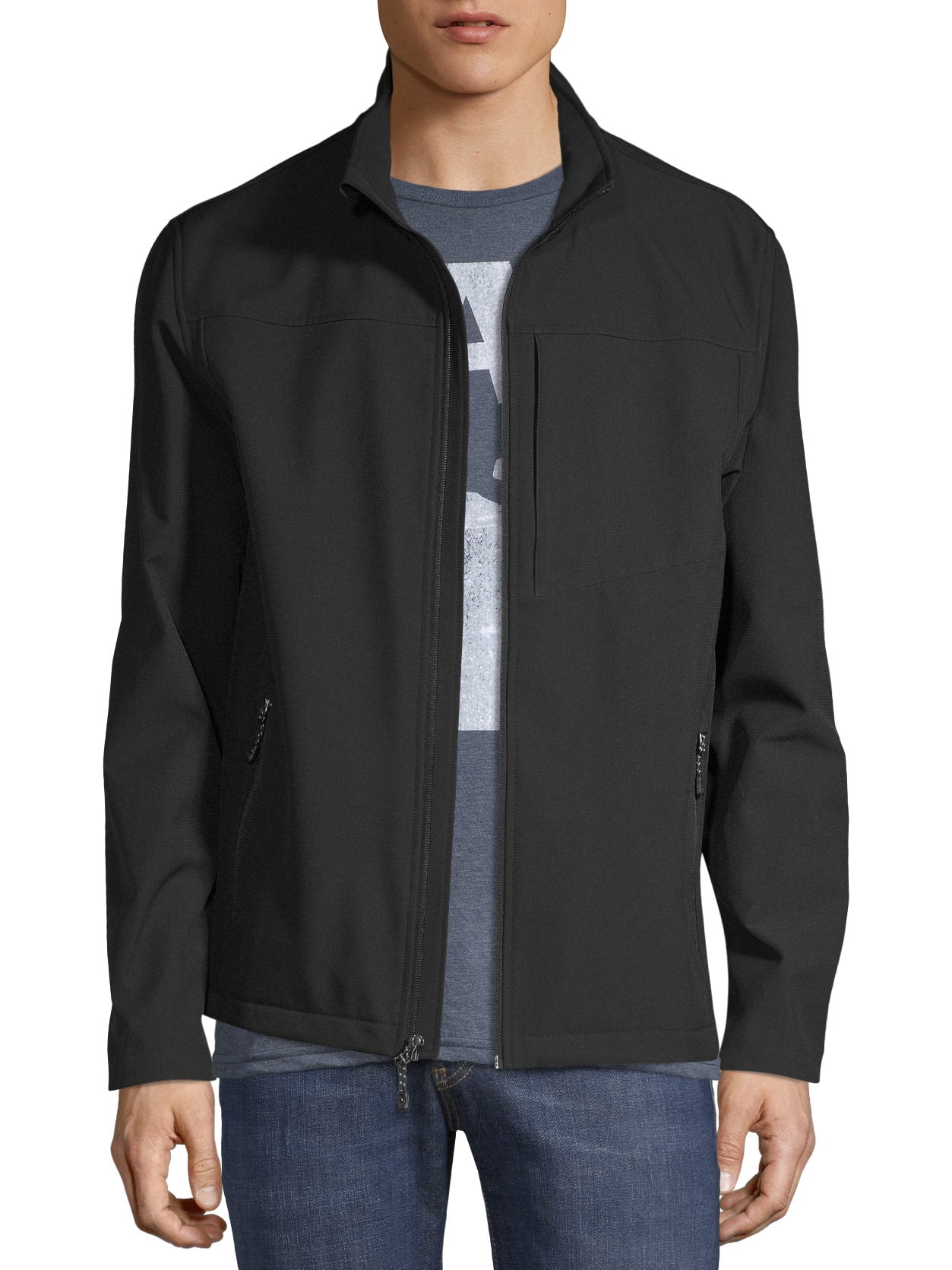 SwissTech Men's and Big Men's Soft Shell Jacket, up to Size 5XL ...