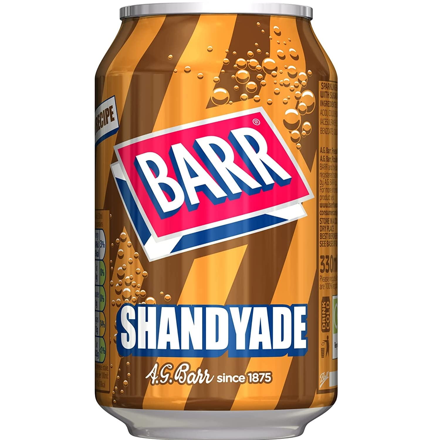 Barrs Shandyade Soft Drink Can 330ml (Pack of 6) - Walmart.com