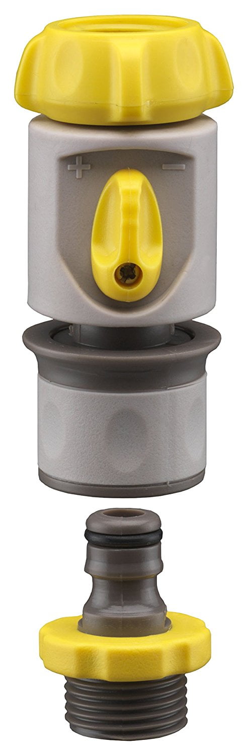 Nelson Hose-End Male and Female Quick Connectors Set with Shut-Off ...