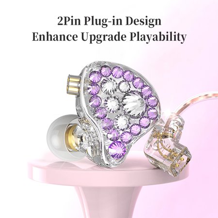 Clairlio Wired Headphone 3.5mm Plug Dynamic Diamond Headset Without ...