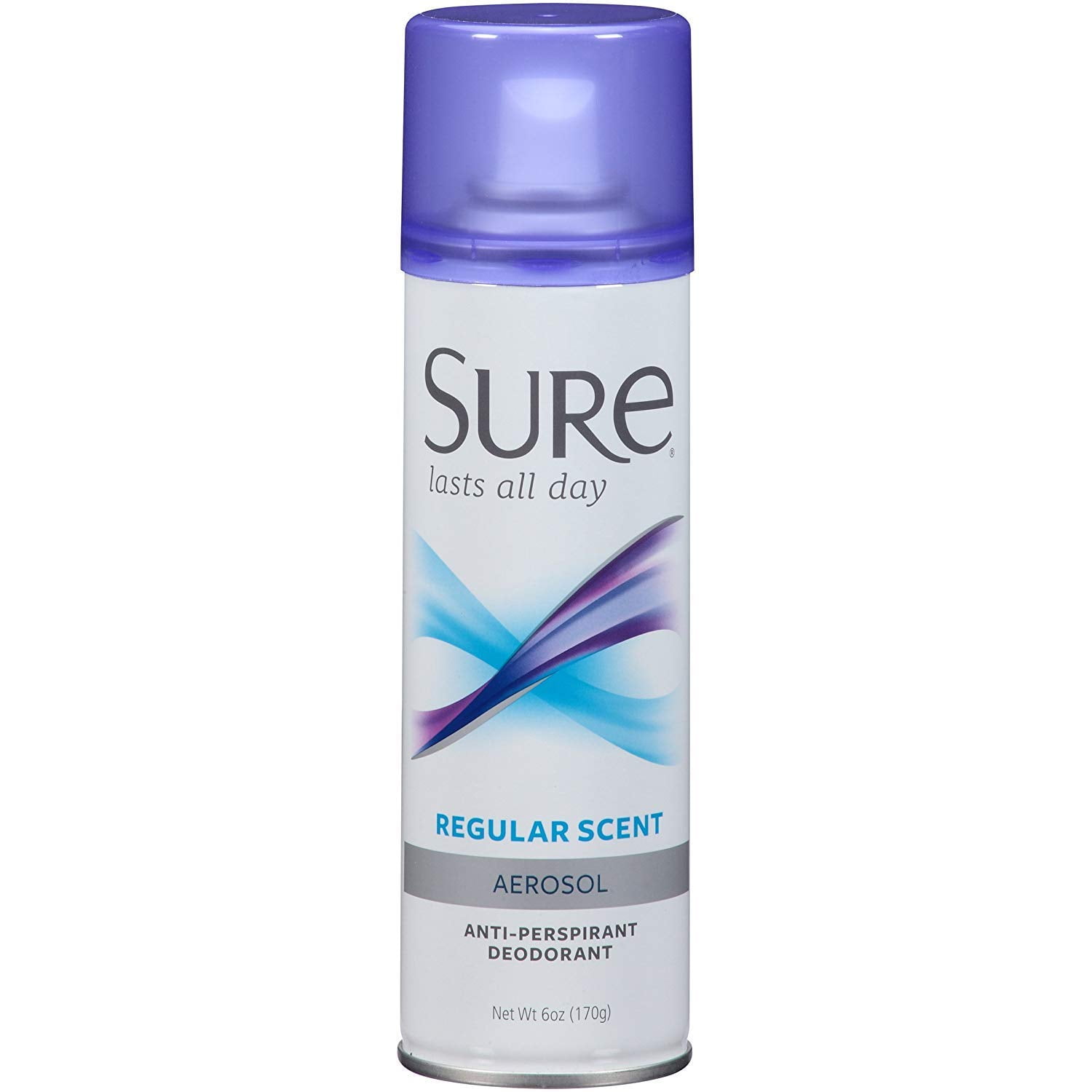 Sure Deodorant 6 Ounce Aerosol Regular Scent (170ml) (3 Pack) - Walmart.com