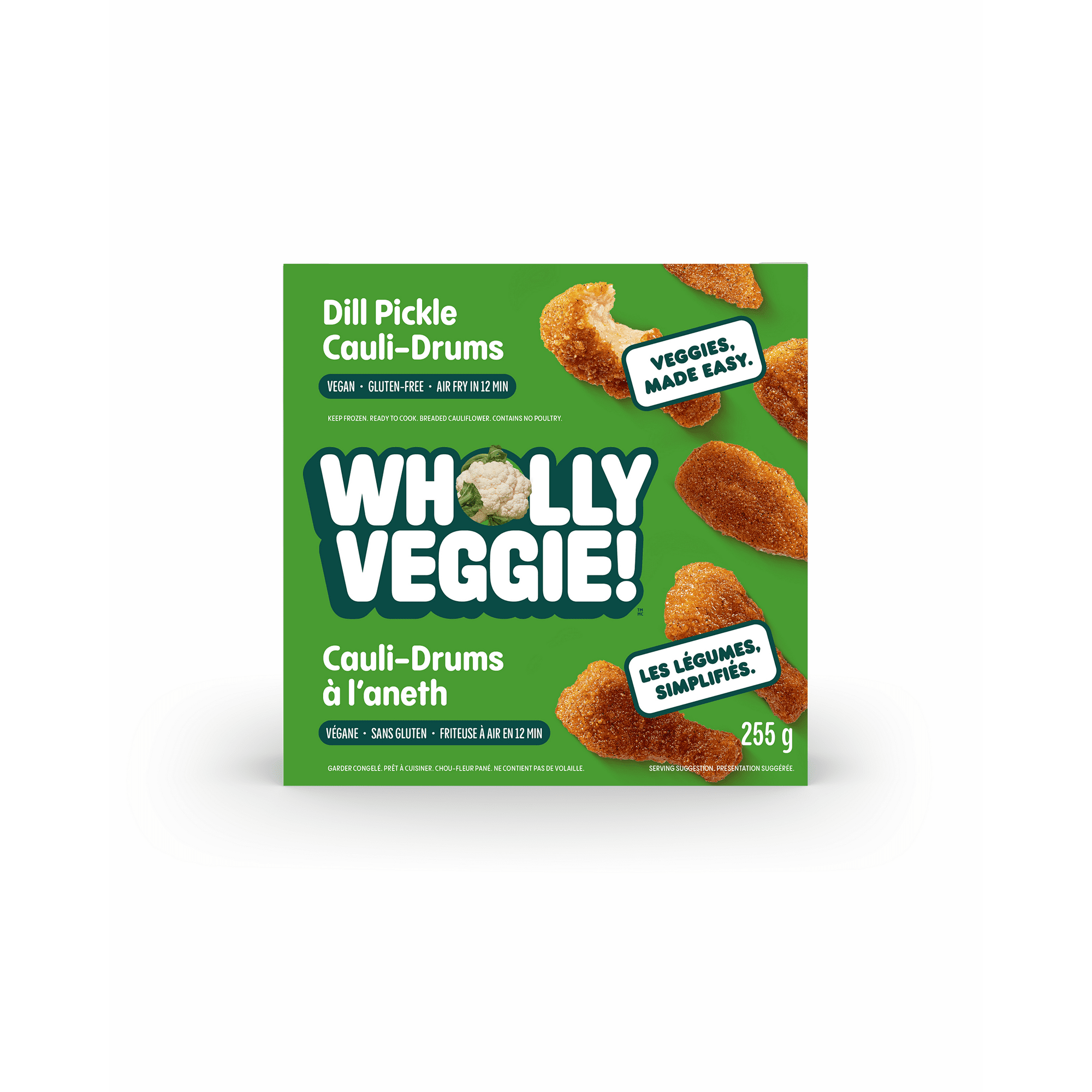 Click here for Wholly Veggie Dill Pickle Cauli Drums 255g prices