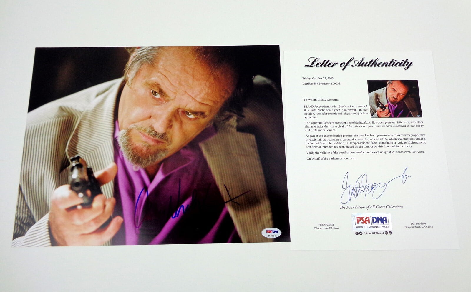Jack Nicholson Signed Autograph 11x14 Photo PSA/DNA COA C - Walmart.com