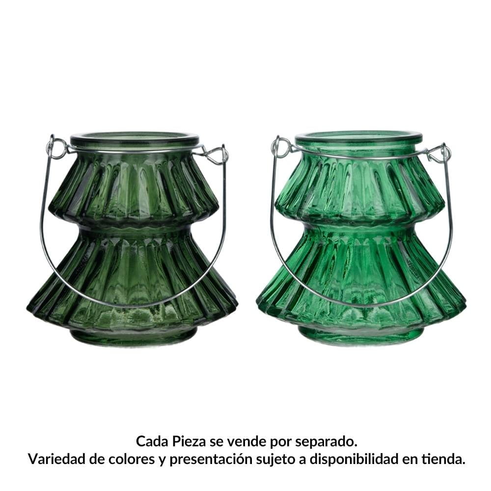 Candelabro de Cristal Prichos 10.3 cm Varios Modelos de Pino Navideño 1 ...
