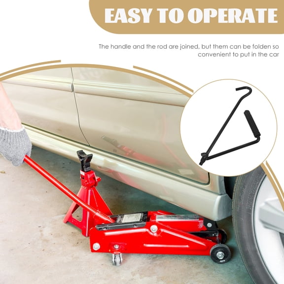 M-AUTO 2-Piece 2.5 Ton Scissor Jack, 5000lbs Heavy Duty Floor Jack with ...