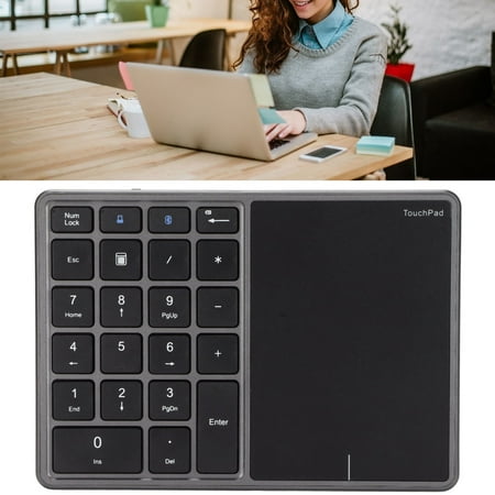 Keyboard, 2.4G 22 Keys Touch Screen Numeric Keypad Portable Lightweight ...