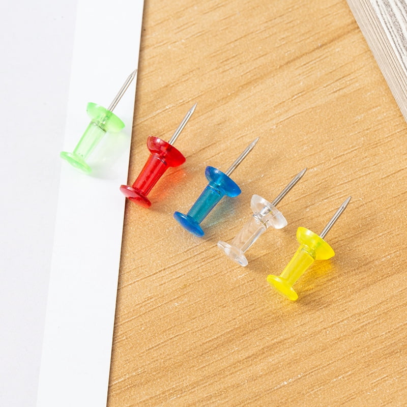 Chinchetas para uñas con forma de I de color transparente, chinchetas ...