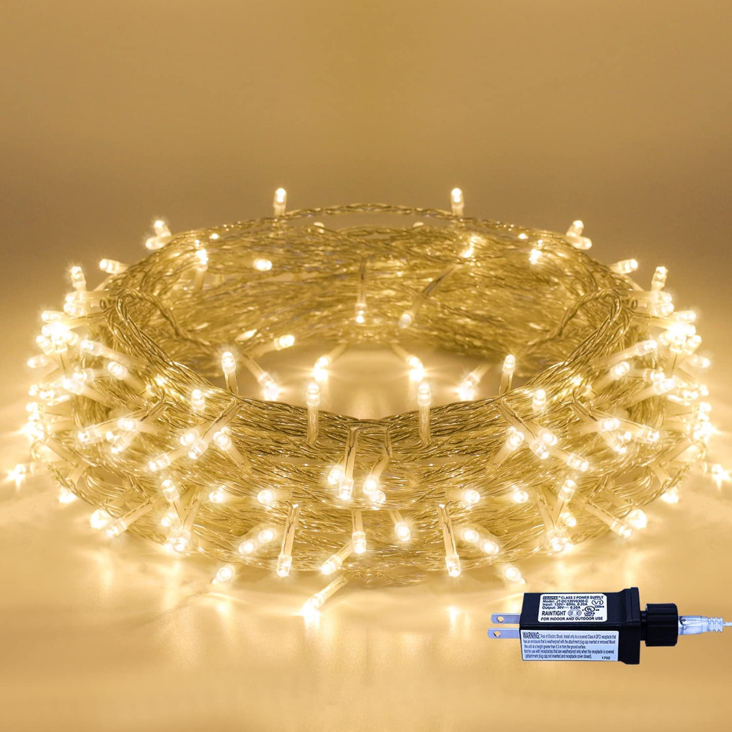Christmas String Lights - 220 LED 25m/82ft 8 Modes End-to-End Plug in ...