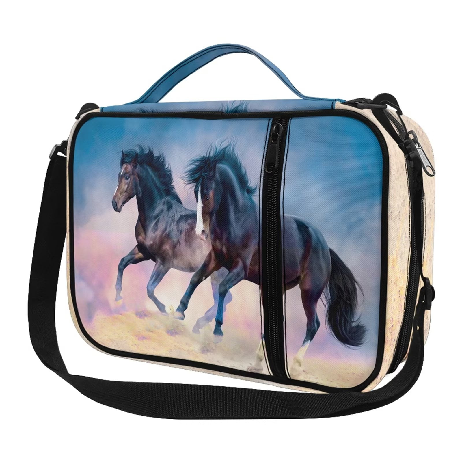 Renewold Horse Bible Case for Men Bible Cover with Shoulder Strap Portable Bible Holder Bag ...