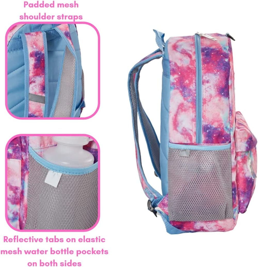 Buy Club Libby Lu Girls Galaxy Backpack with Lunch Box and Water Bottle ...