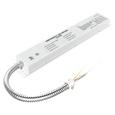 SPECTSUN 1 Pack Black Led Exit Sign with Emergency Lights &Battery ...