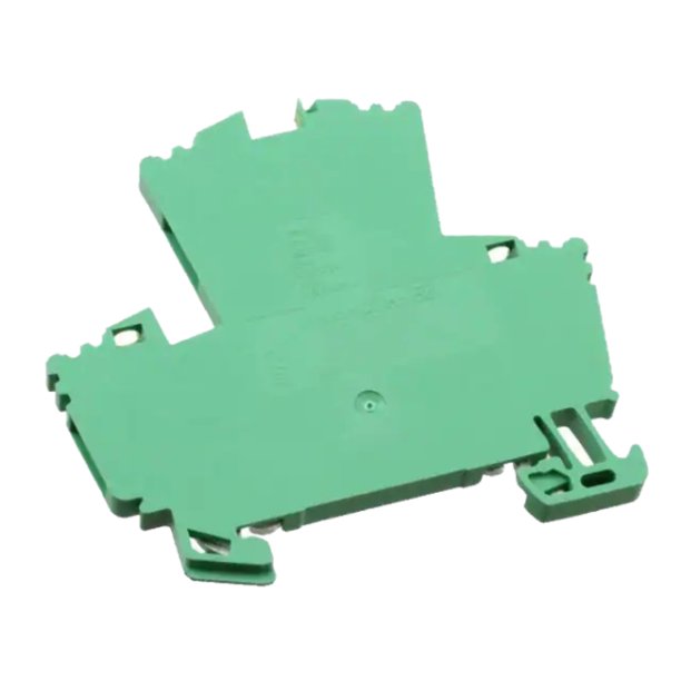 1036300000 Terminal Block Connector 4 Position Ground, Earth Green ...