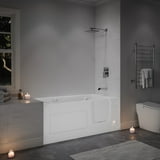 MediTub 30x60 Free Standing Walk-In Tub, Right Drain, White Whirlpool ...