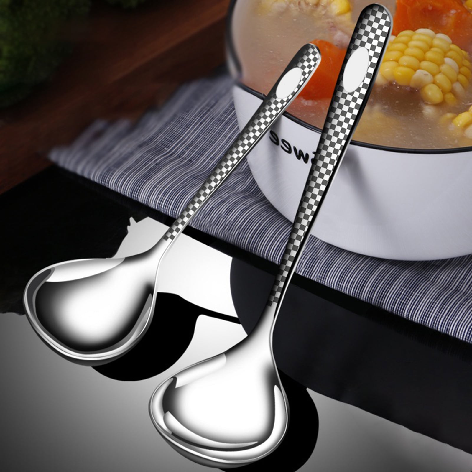 Visland Soup Ladle Spoon with Comfortable Grip - Cooking and Serving ...