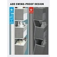 6-Tier Over the Door Storage Organizer, Flexible 1 Split into 2 Swing ...