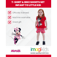 Disney Minnie Mouse Toddler Girls T-Shirt and Shorts Outfit Set Infant ...