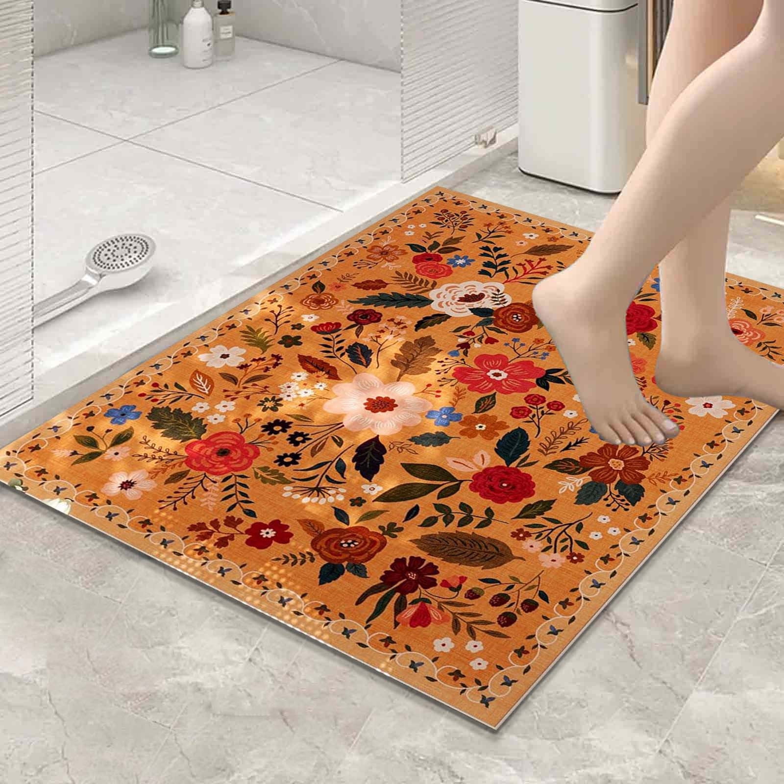 Click here for Rbaofujie Rugs For Kitchen Floor Flower Carpet Bat... prices