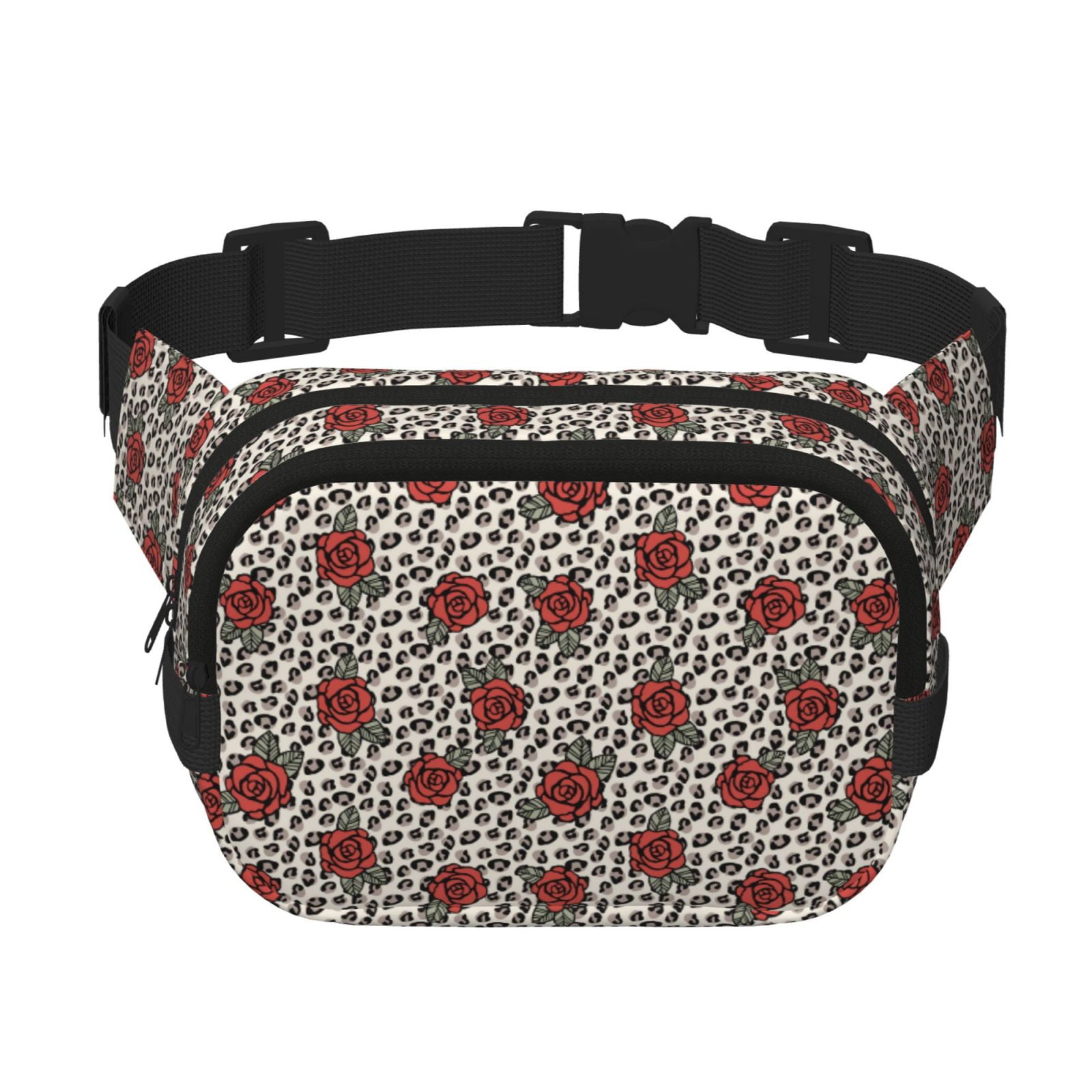 Click here for Saiise Leopard Print Rose Pattern Double Compartme... prices