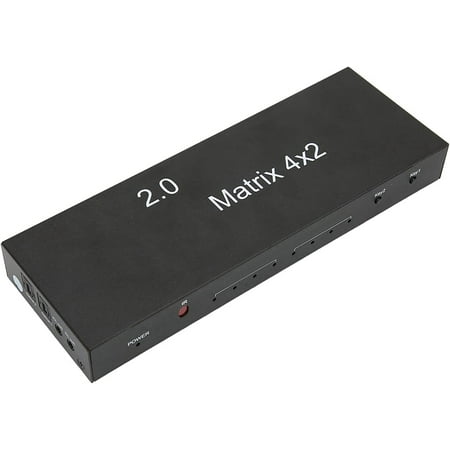 4K HDMI Matrix 4x2, HDMI Matrix Switcher 4 in 2 Out, 2 Optical and 3 ...