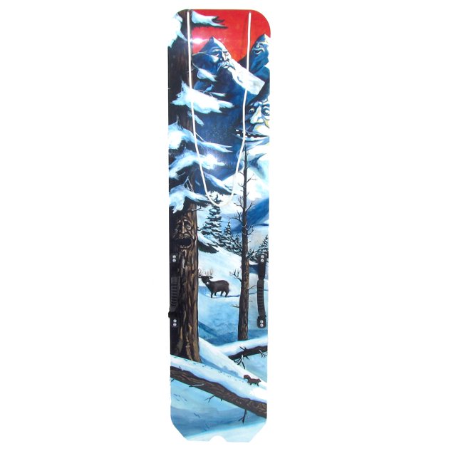 Humanity High Performance 5' wooden Snow Sled, toboggan with rope ...