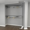 Arrange A Space Double Shelf Double Hang Closet System 60” Espresso ...