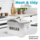 Bread Box for Kitchen Countertop by Saratoga Home - XL Metal Storage ...