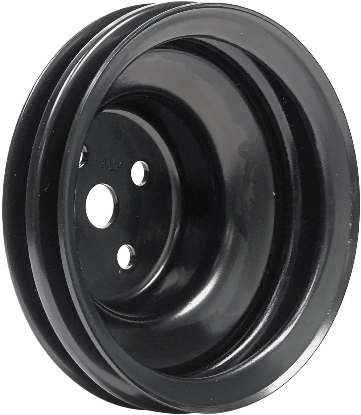 Scott Drake C6AZ-8509-A 2-Groove Water Pump Pulley - Black - Each ...