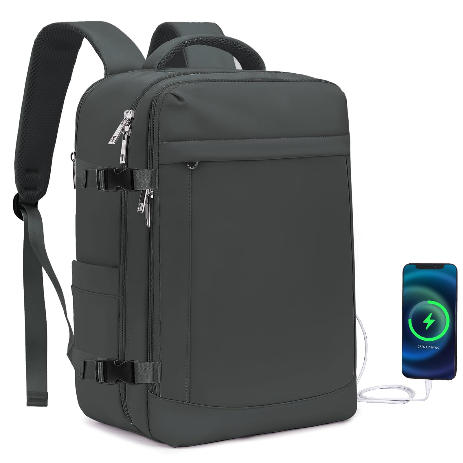 Mochila de viaje Lossga para Spirit Airlines 45x35x20 cm con USB ...