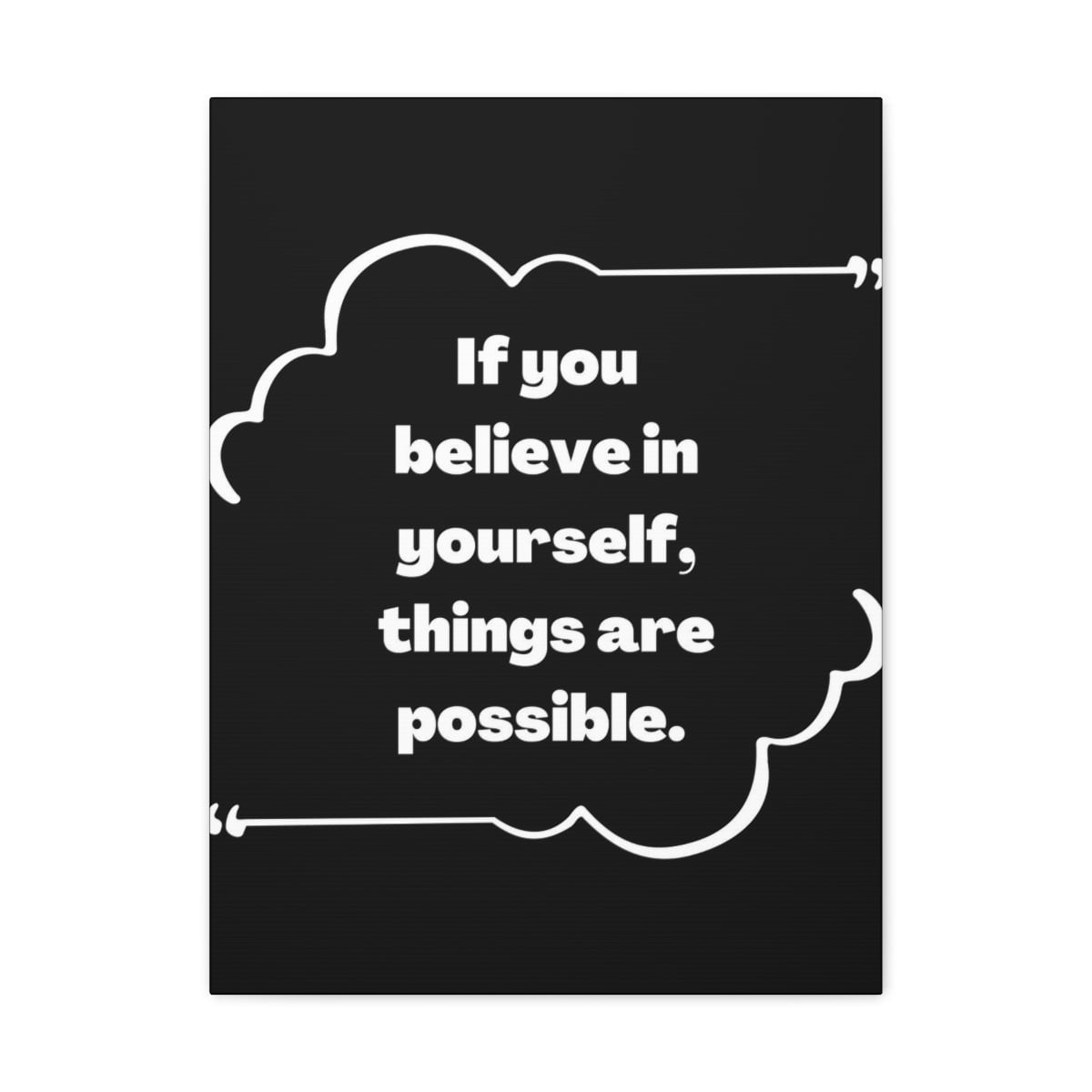Inspirational Wall Art Believe In Yourself Motivation Wall Decor for ...