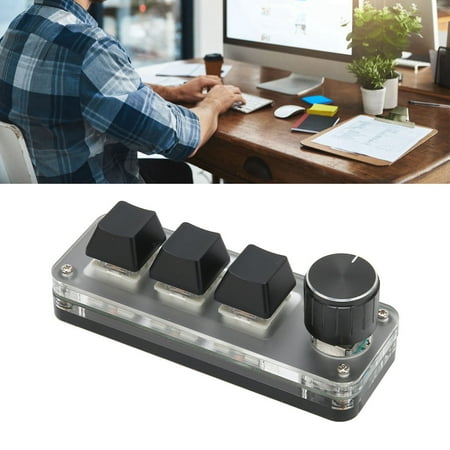 OSU Gaming Keyboard,3 Key Small Keypad One Handed Mechanical Keyboard ...