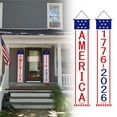 1776-2026 USA 250th Anniversary Porch Banner Set America Patriotic ...