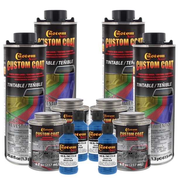 Custom Coat Reflex Blue 1 Gallon Urethane Spray-On Truck Bed Liner Kit ...