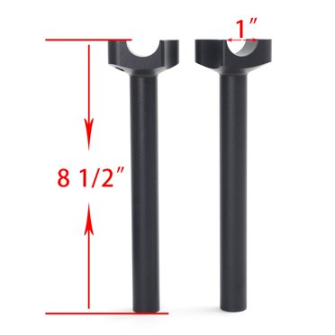 Black 1" Handlebar Riser Extensions For Sportster XL1200X Forty Eight ...