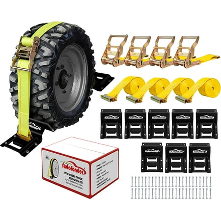 Wheel Chock Tie Down Kit (1,986lb Break Strength) Heavy Duty Trailer ...
