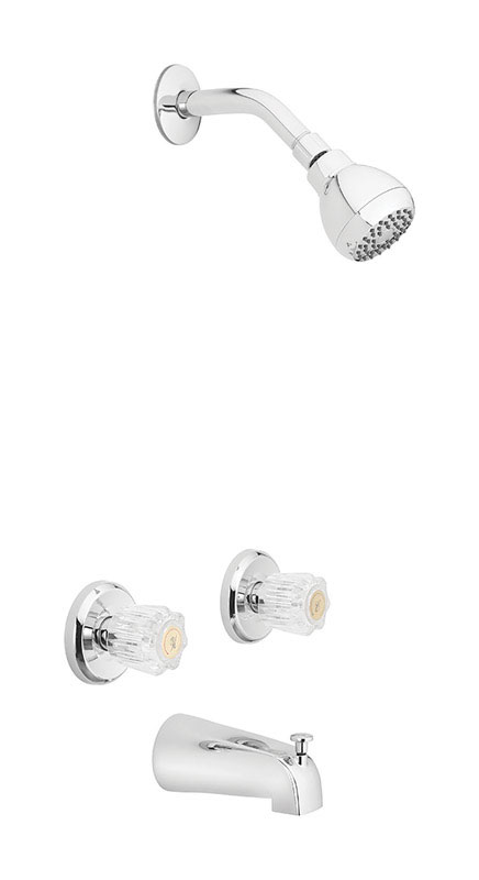 OakBrook Essentials Two Handle Tub and Shower Faucet, Chrome - Walmart.com