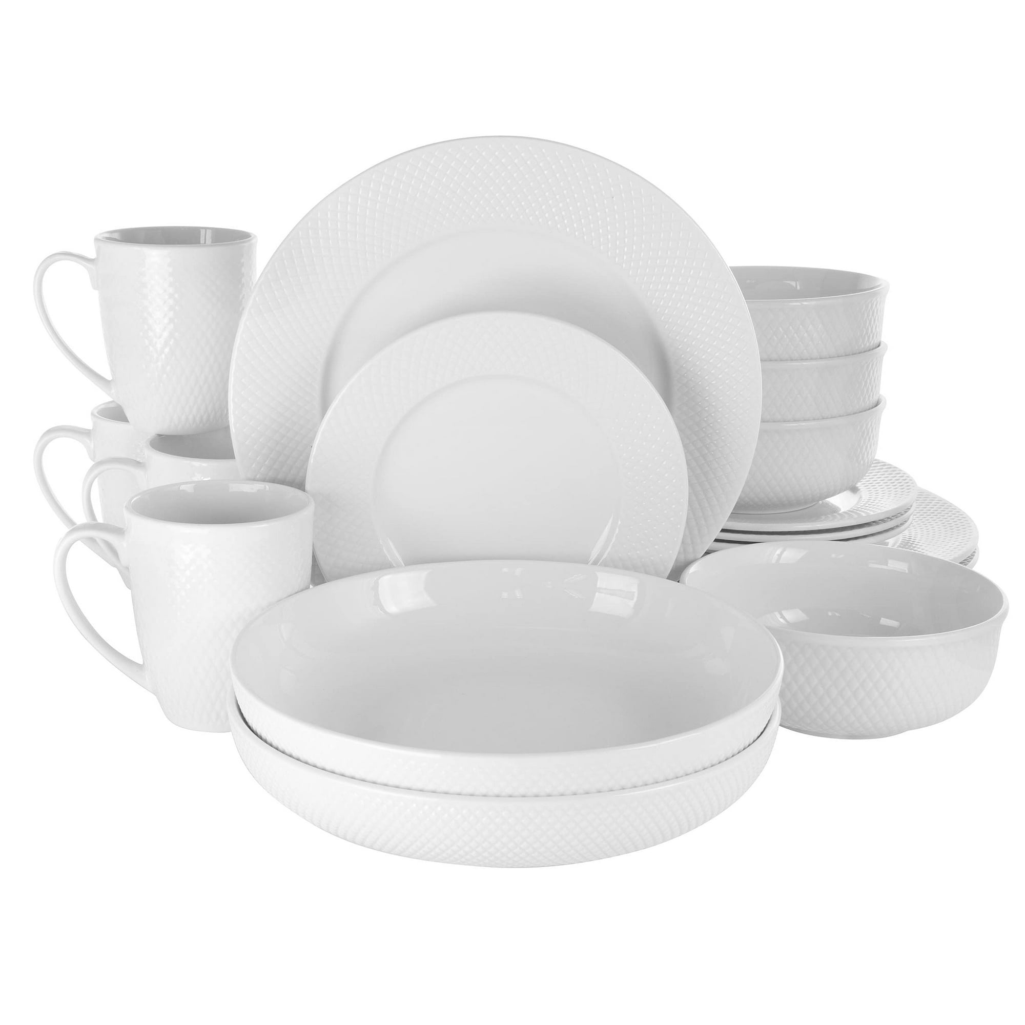 Click here for Elama White Porcelain Dish Dinnerware Set  18 Piec... prices