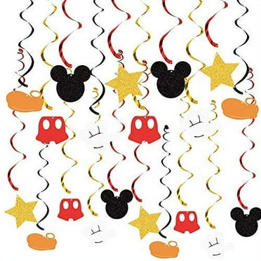 Mickey Mouse Hanging Decorations, 12ct - Walmart.com