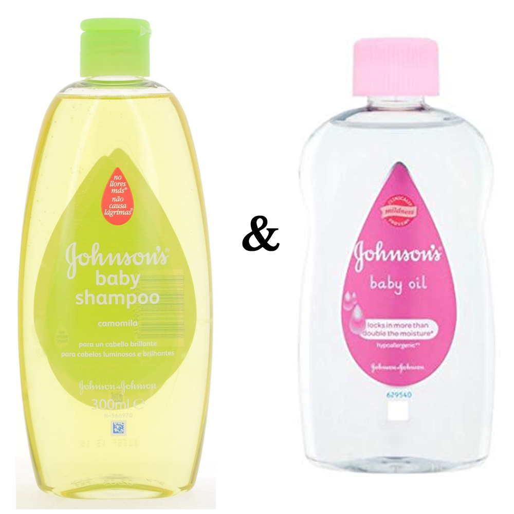 Johnsons Shampoo 300Ml Camomila & Johnsons Baby Oil 500Ml By Johnson'S ...