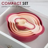 COOK WITH COLOR, 8 Piece Nesting Mixing Bowls Set, 2 Bowls, Colander ...