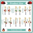 Alloy Enamel Ladybird Theme Pendant Locking Stitch Markers Zinc Alloy ...