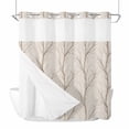 No Hook Shower Curtain with Snap in Fabric Liner Set Country Tree ...