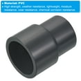 Uxcell 1x0.8" ID Reducer Pipe Fitting PVC Straight Socket Coupling ...