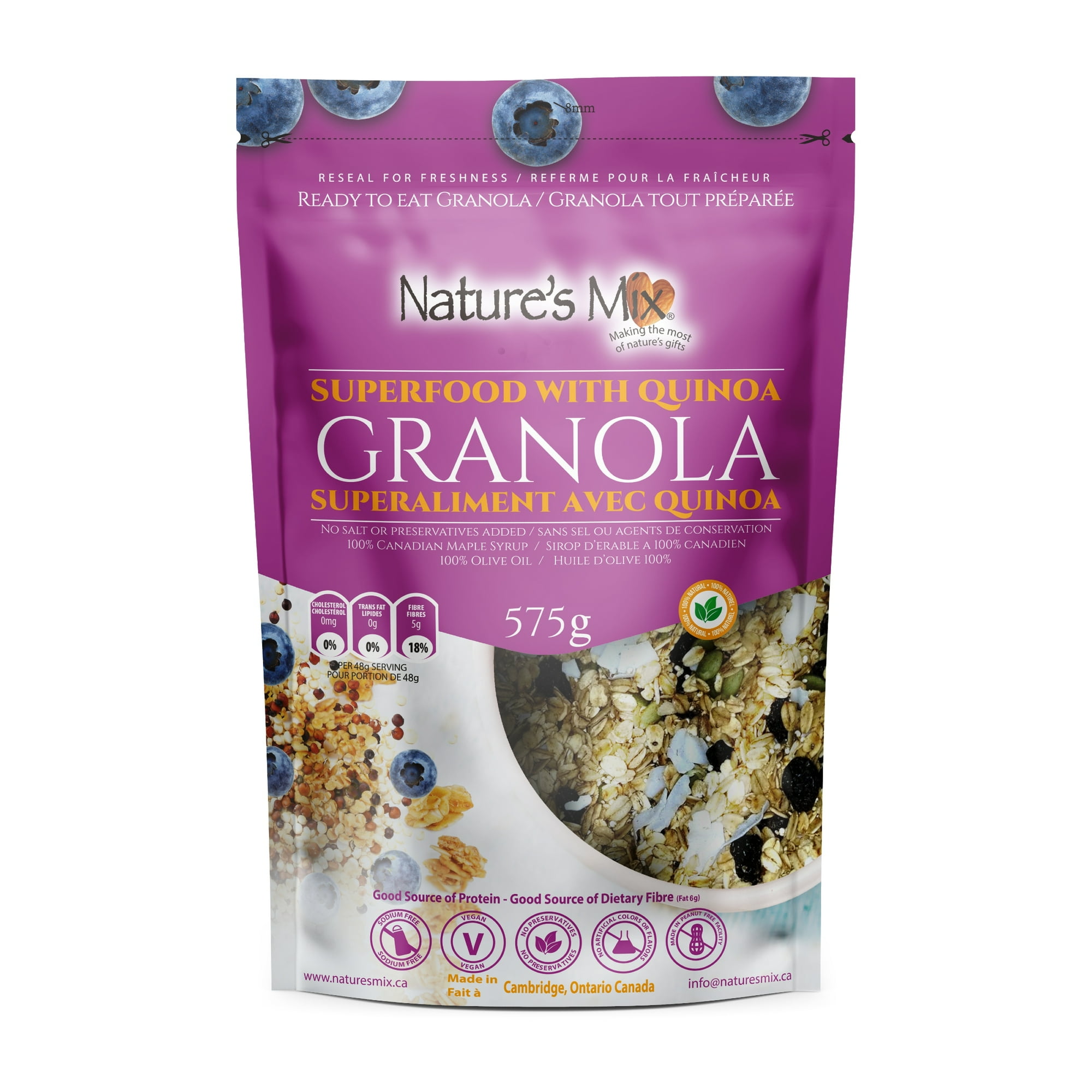 Click here for Natures Mix Quinoa And Blueberries Granola  Reseal... prices