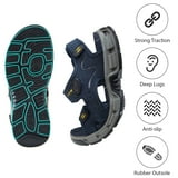OutPro Men's Leather Sandals Hiking Outdoor Water Beach Sports Mens ...