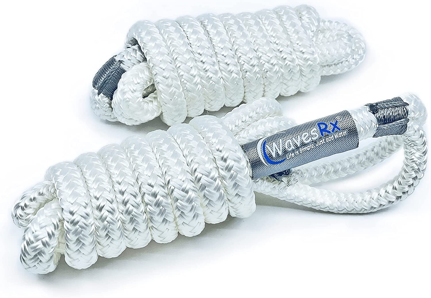 WAVESRX Boat Fender Lines 3/8'' x 6' (2PK) | Premium Marine Rope for ...