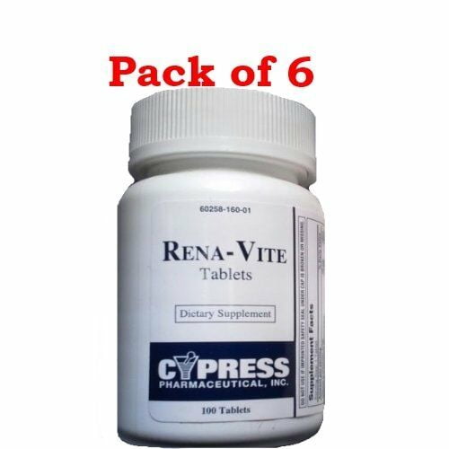 CYPRESS Rena-Vite Tablets, 100ct 6 Pack - Walmart.com