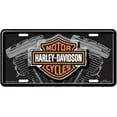 Harley-Davidson Logo with V-Twin License Plate - Walmart.com